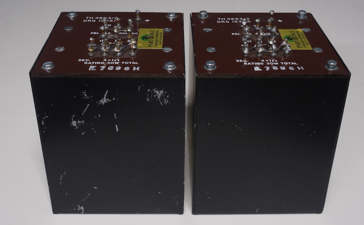 パートリッジ PARTRIDGE TH4663 300B適合出力トランス 2個セット シングルアンプ用出力トランス #CC0150 ...